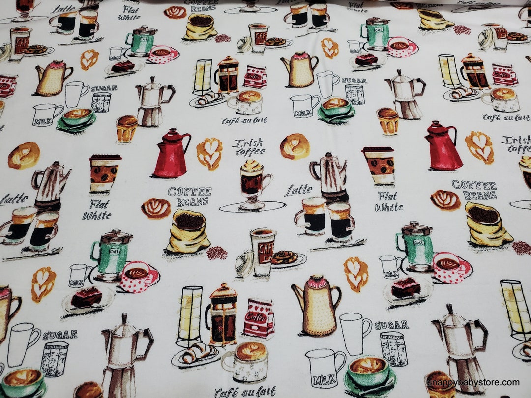 Flannel Fabric - Coffee - by the Yard - 100% Cotton Flannel - Etsy