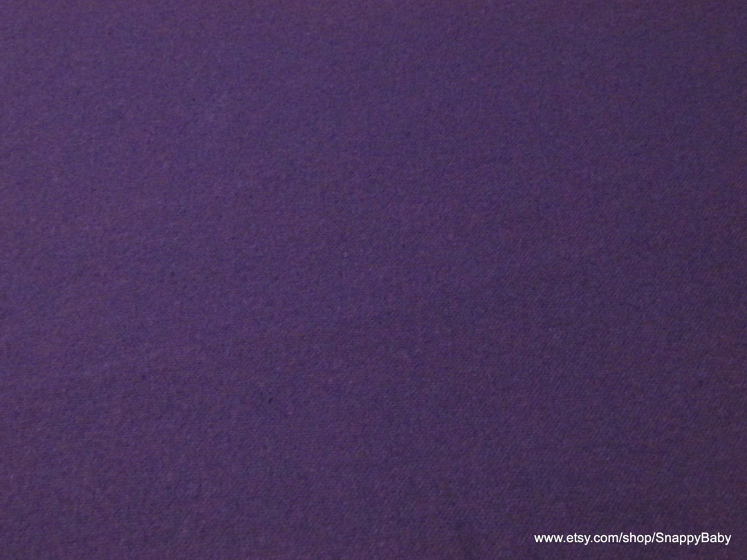 Flannel Fabric - Purple Solid - by the Yard - 100% Cotton Flannel - Etsy