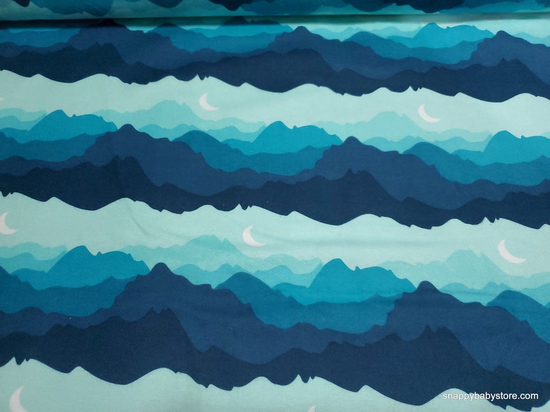 Flannel Fabric - Nighttime Wilderness - by the Yard - 100% Cotton ...