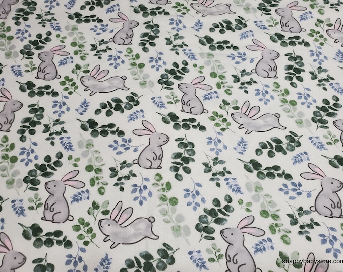 Flannel Fabric - Bunny Allover - by the Yard - 100% Cotton Flannel - Etsy