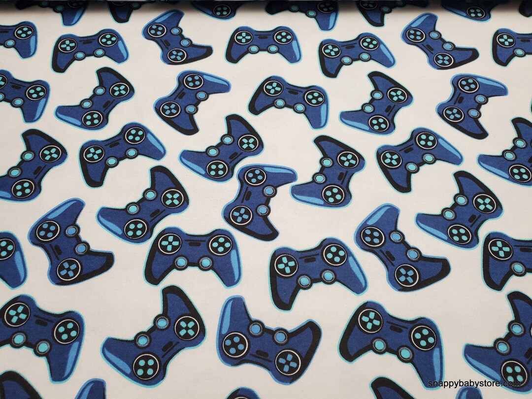 Flannel Fabric - Game Controller - by the Yard - 100% Cotton Flannel - Etsy