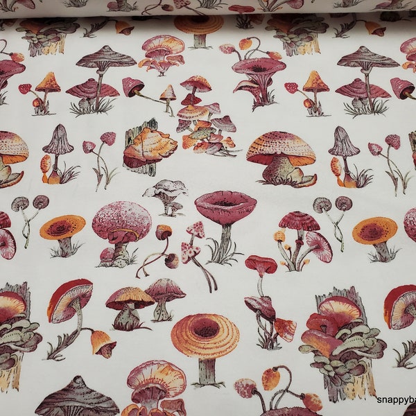 Mushroom Fabric - Etsy