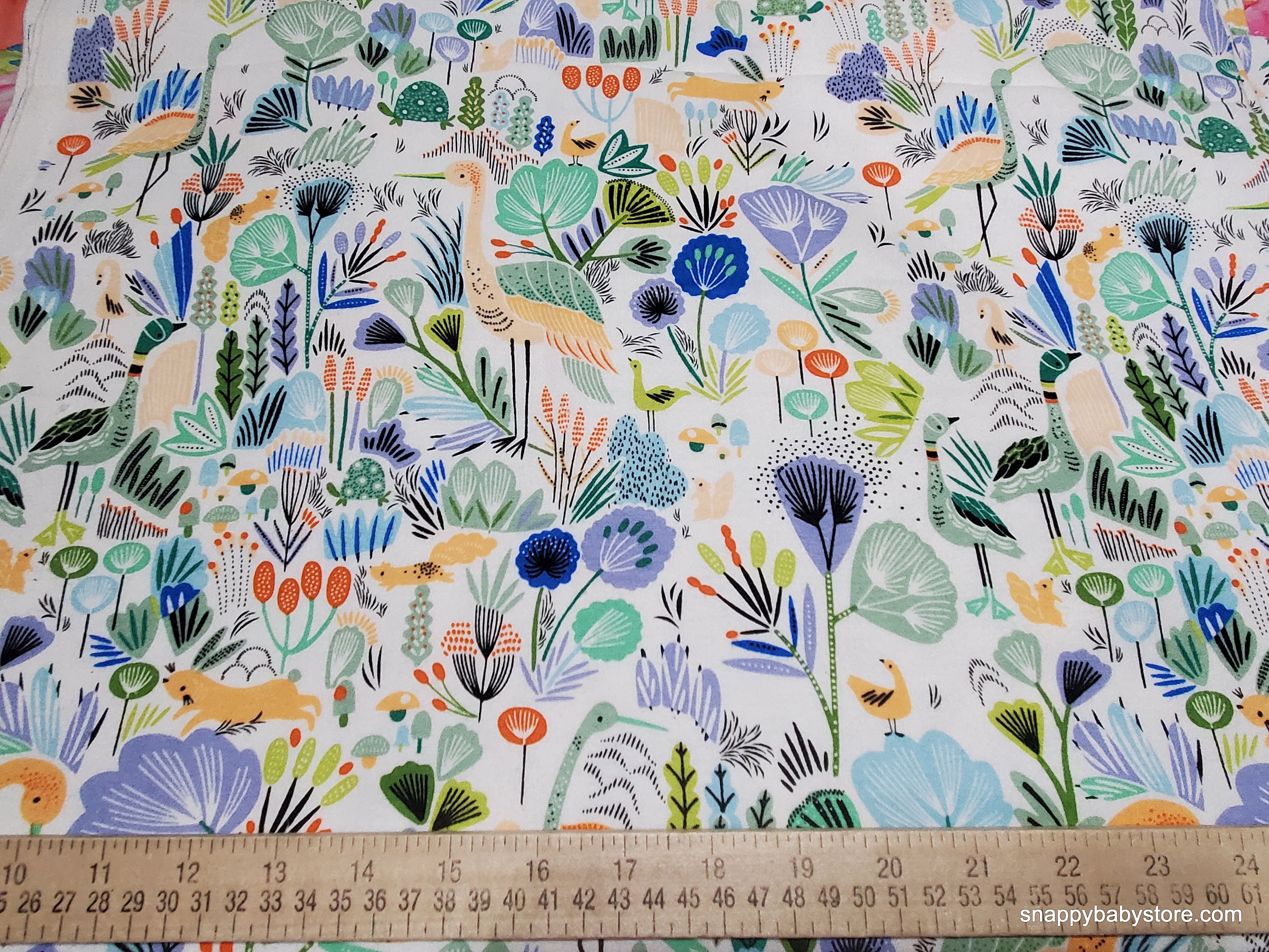 Flannel Fabric Exotic Wilderness Packed by the Yard 100% - Etsy