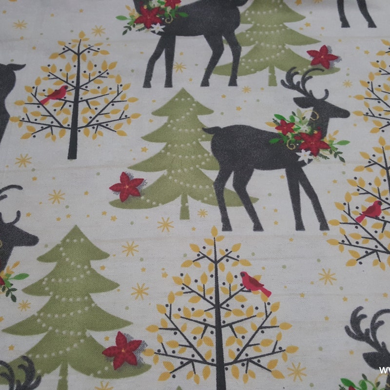 Stag Fabric - Etsy