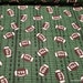 Flannel Fabric - Footballs on Field - by the Yard - 100% Cotton Flannel ...
