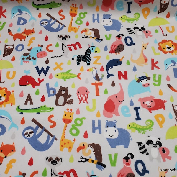 Alphabet Fabric - Etsy