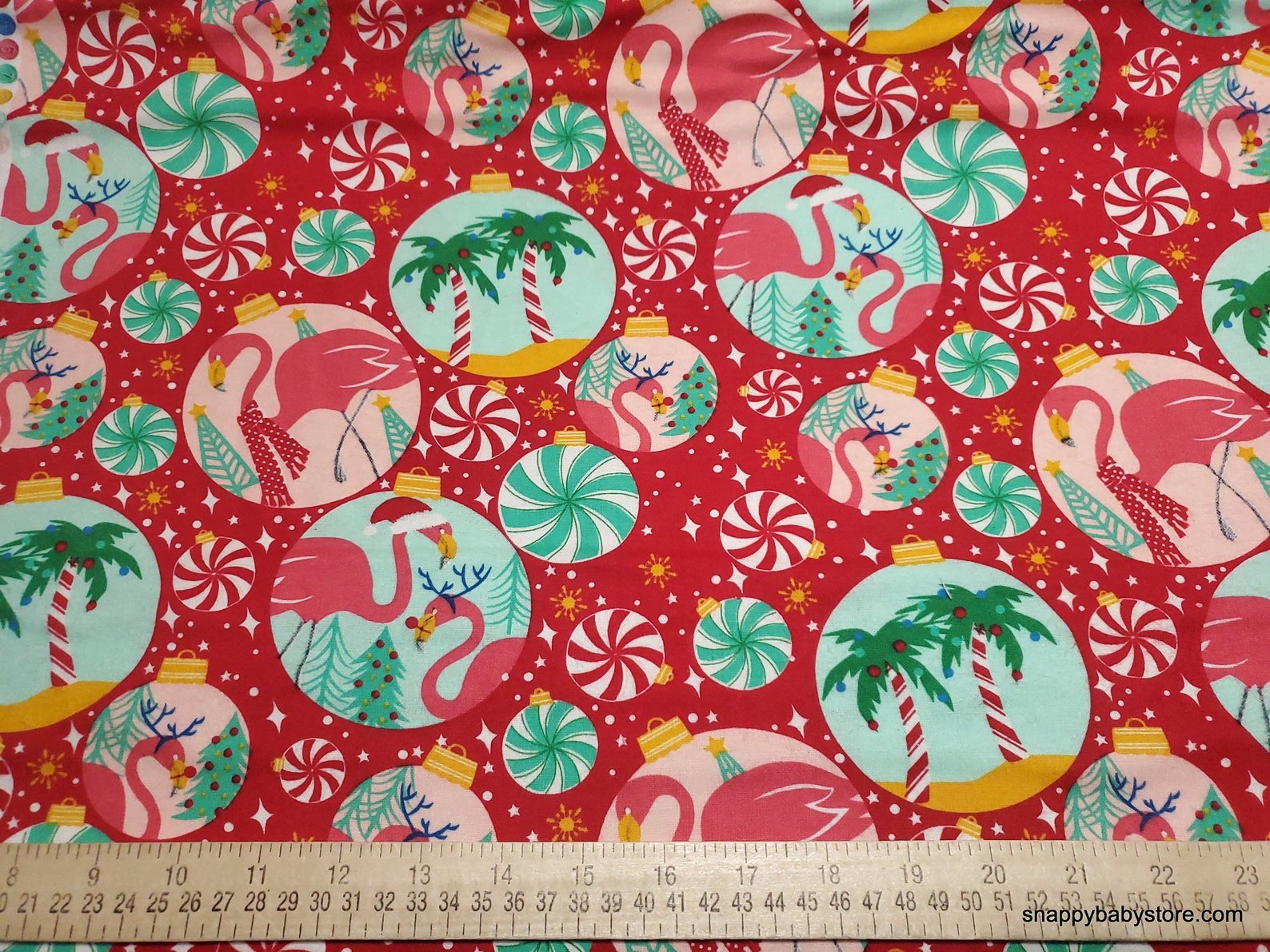 Christmas Flannel Fabric Tropical Ornaments by the Yard - Etsy