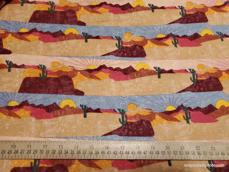 Flannel Fabric - Desert Scenery - by the Yard - 100% Cotton Flannel - Etsy