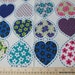 Flannel Fabric - Patterned Hearts - by the Yard - 100% Cotton Flannel ...