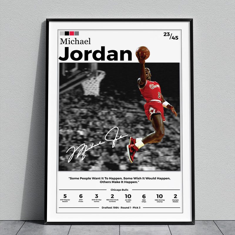 Michael Jordan Poster - Etsy