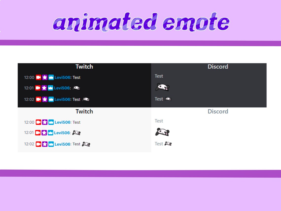 Animated Bongo Tap Panda Emote Twitch Discord Youtube Streaming Cute ...