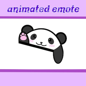 Animated Bongo Tap Panda Emote Twitch Discord Youtube Streaming Cute ...