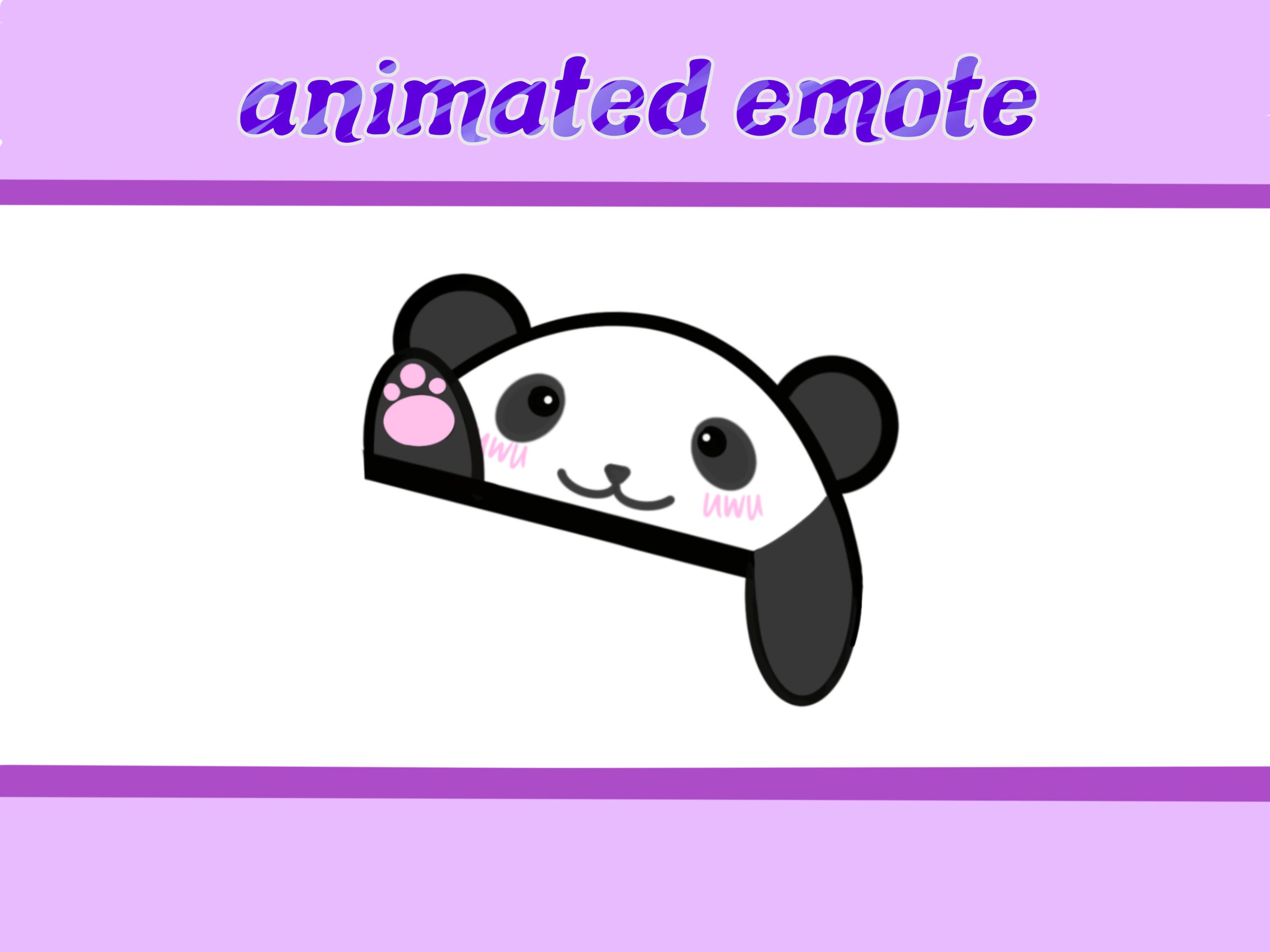 Animated Bongo Tap Panda Emote Twitch Discord Youtube Streaming Cute ...
