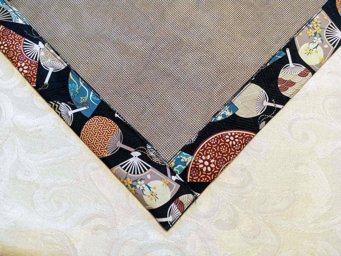Mahjong Table Game Mat, Asian Inspired COTTON Prints With a 1.3" Wide ...