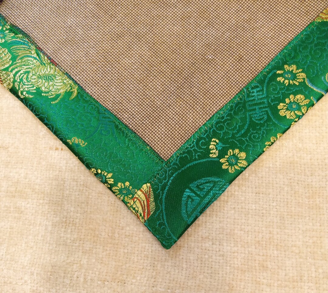 Mahjong Table Game Mat in Asian Floral or Dragon SATIN Prints With 1.3 ...