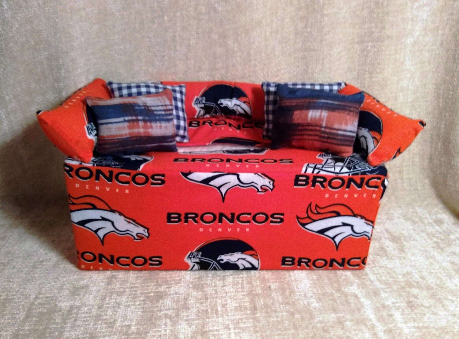 NFL Teams Tissue Box Couch Covers Packers Broncos Eagles - Etsy