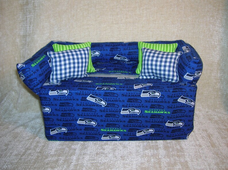 Seattle Pro Sports Teams Tissue Box Couch Covers Seahawks | Etsy