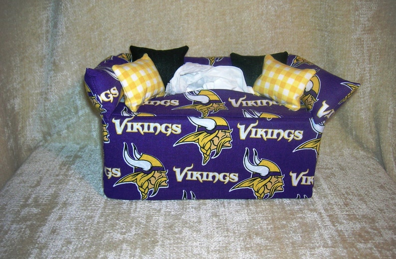 NFL Teams Tissue Box Couch Covers Packers Broncos Eagles - Etsy