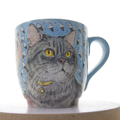 Custom Made Pet Mug Hand Painted Animal Mug Cup | Etsy