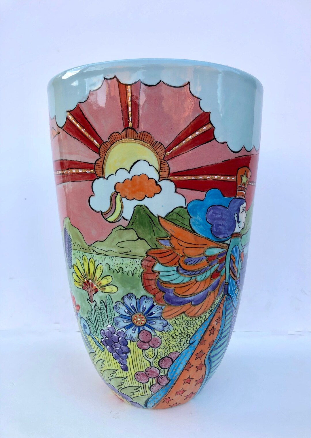 Flower Power Vase, 70s Style, Psychedelic Style - Etsy