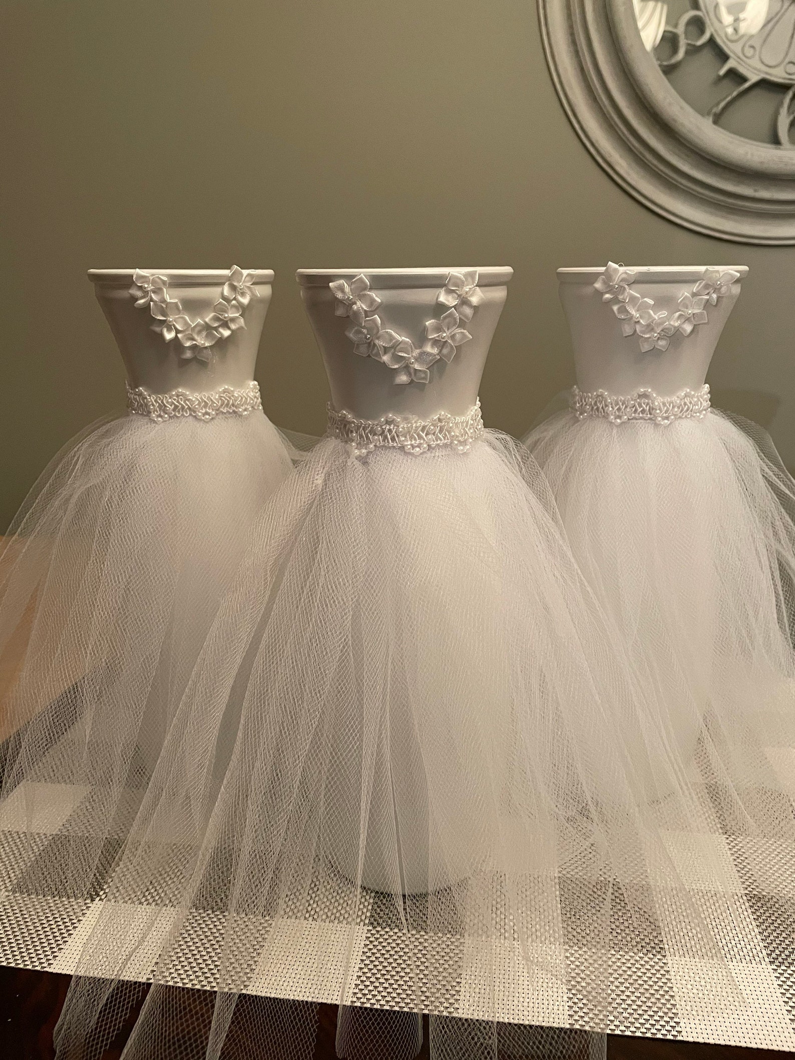 Bride / Wedding Flower Vase Centerpiece for Bridal Shower or - Etsy