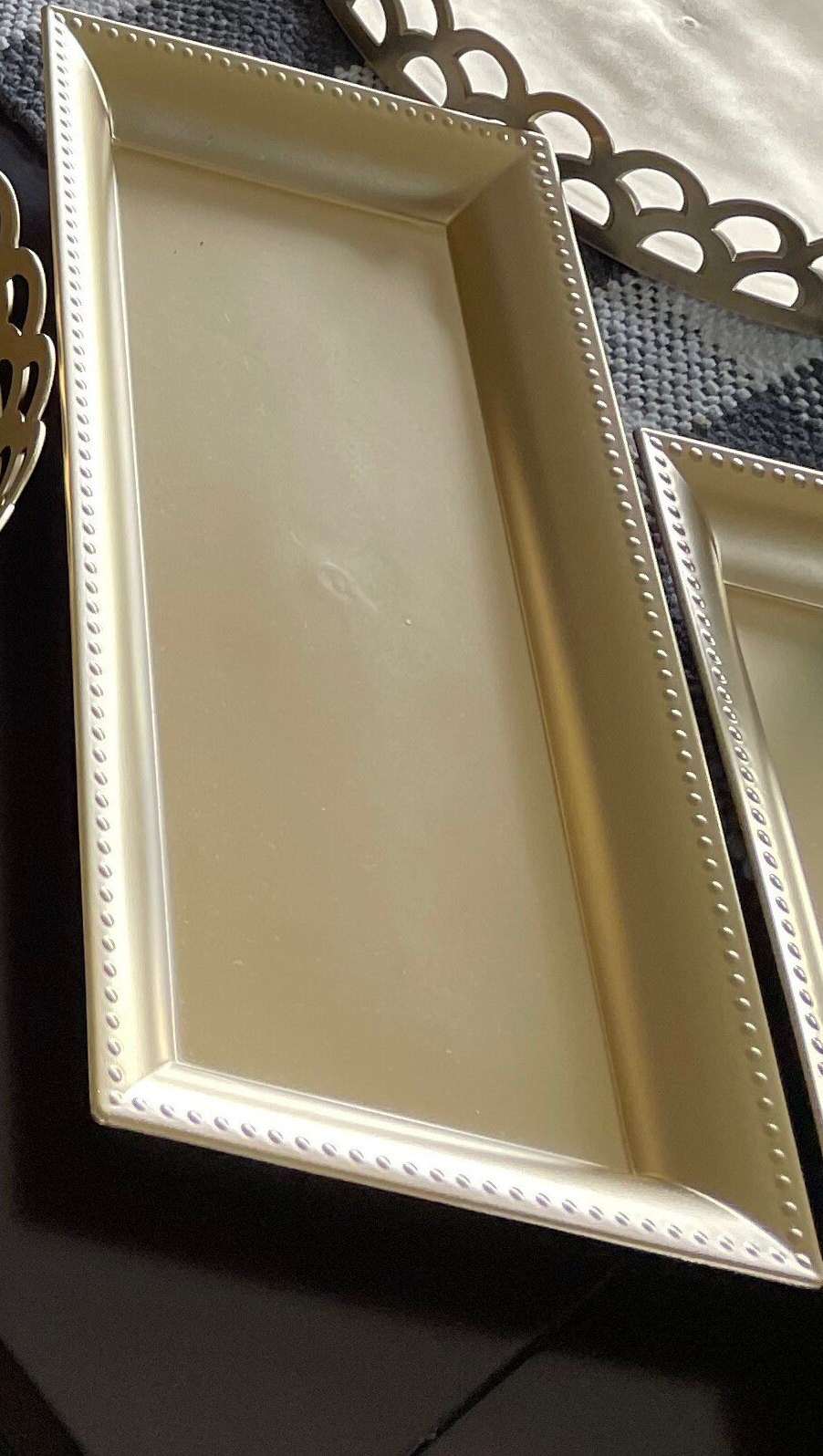 2 Gold Trays - Etsy