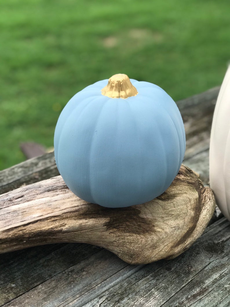 NEW Small Blue Gray Pumpkin Nautical Coastal Beach Halloween | Etsy
