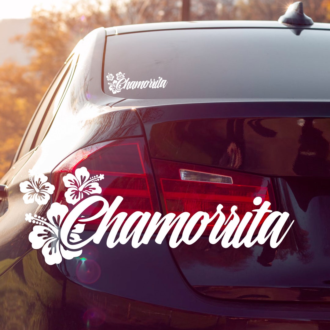 Chamorro Chamorrita Decal Hibiscus | Car Decal | Laptop Decal | Hafa ...