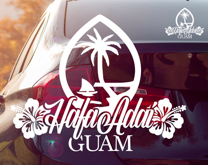 Guam Seal Decal | Car Decal | Laptop Decal | Hafa Adai | Chamorro ...