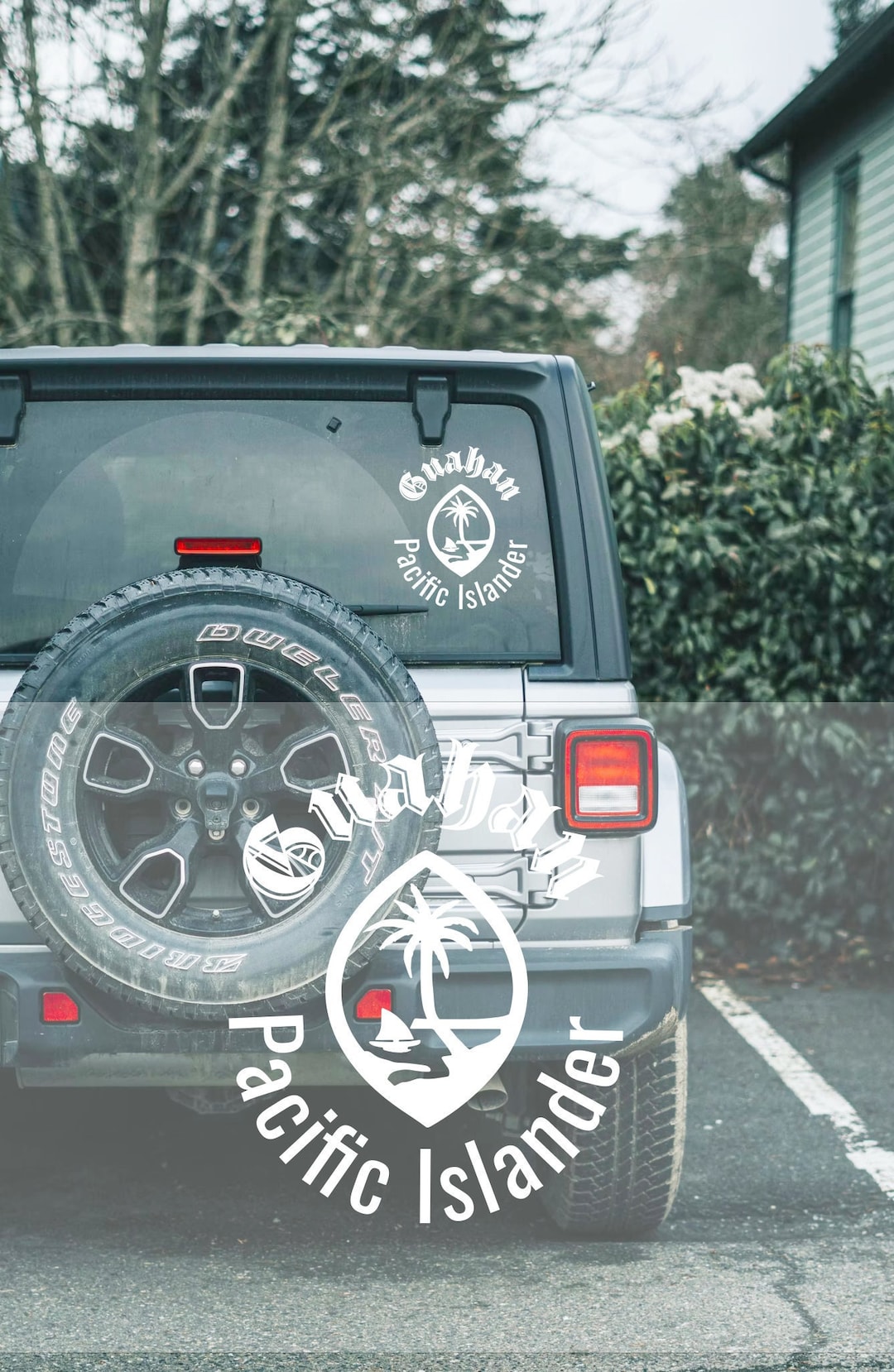 Guahan Pacific Islander Car Decal Guam Seal - Etsy