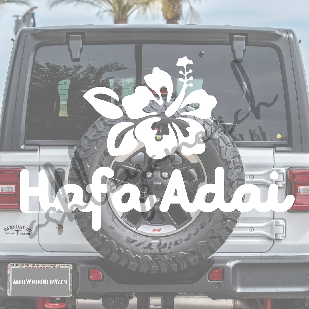 Hibiscus Hafa Adai Guam [pick Color/size] Vinyl Decal Sticker for ...