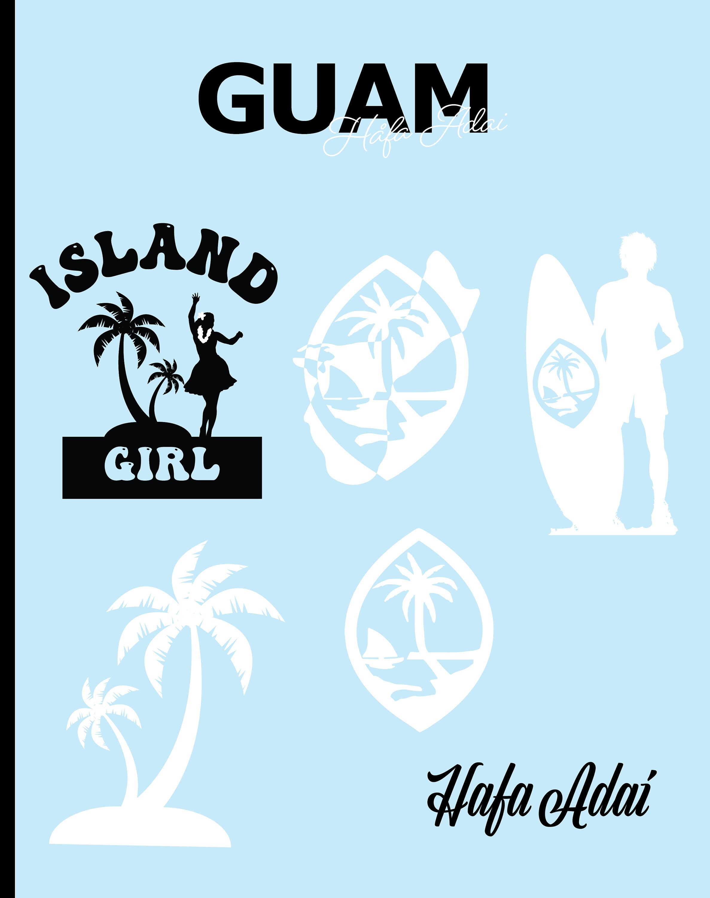Guam Icon Set 2 Digital Files SVG PNG AI Vectors - Etsy