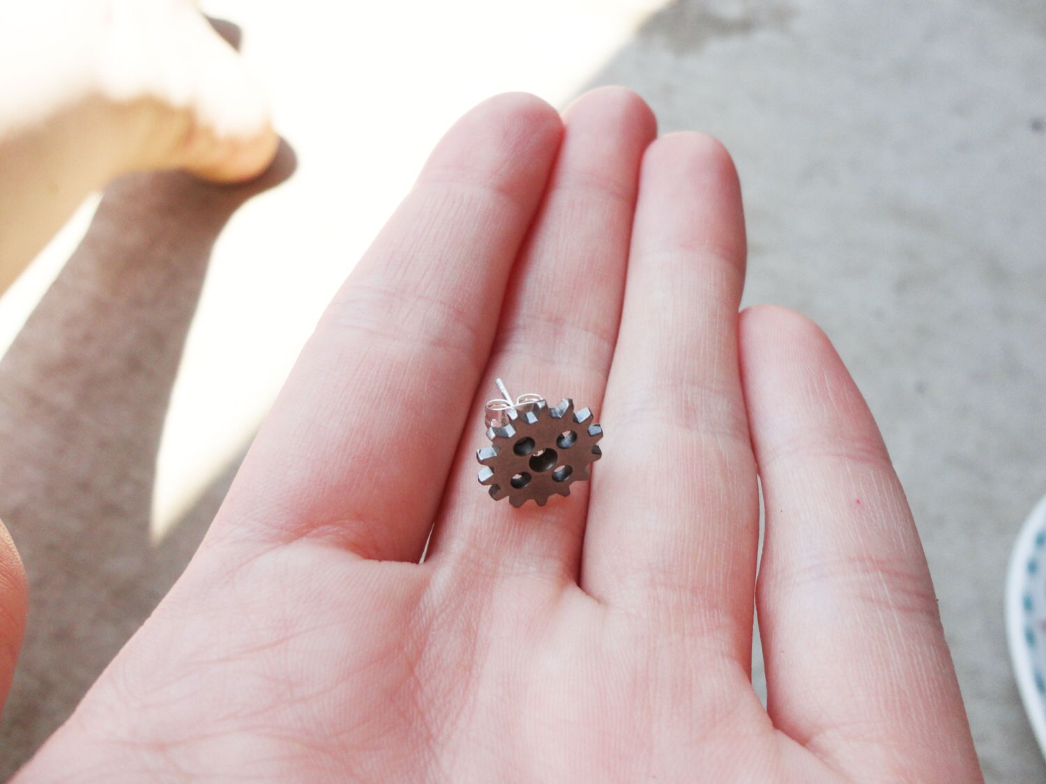 Metal Gears Cogs Gold 5 Hole Steampunk 13mm Stud Earrings - Etsy