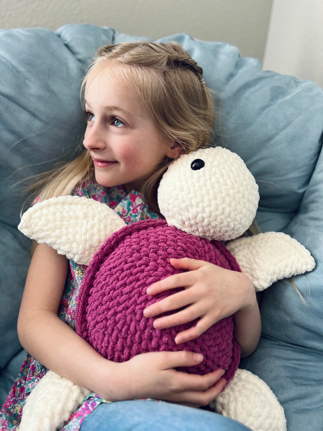 Huggable Turtle Plush - You Choose Shell Color! - Etsy