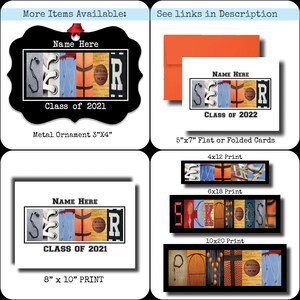 Senior 2023 Basketball, Personalized, High School Senior, Senior Night ...