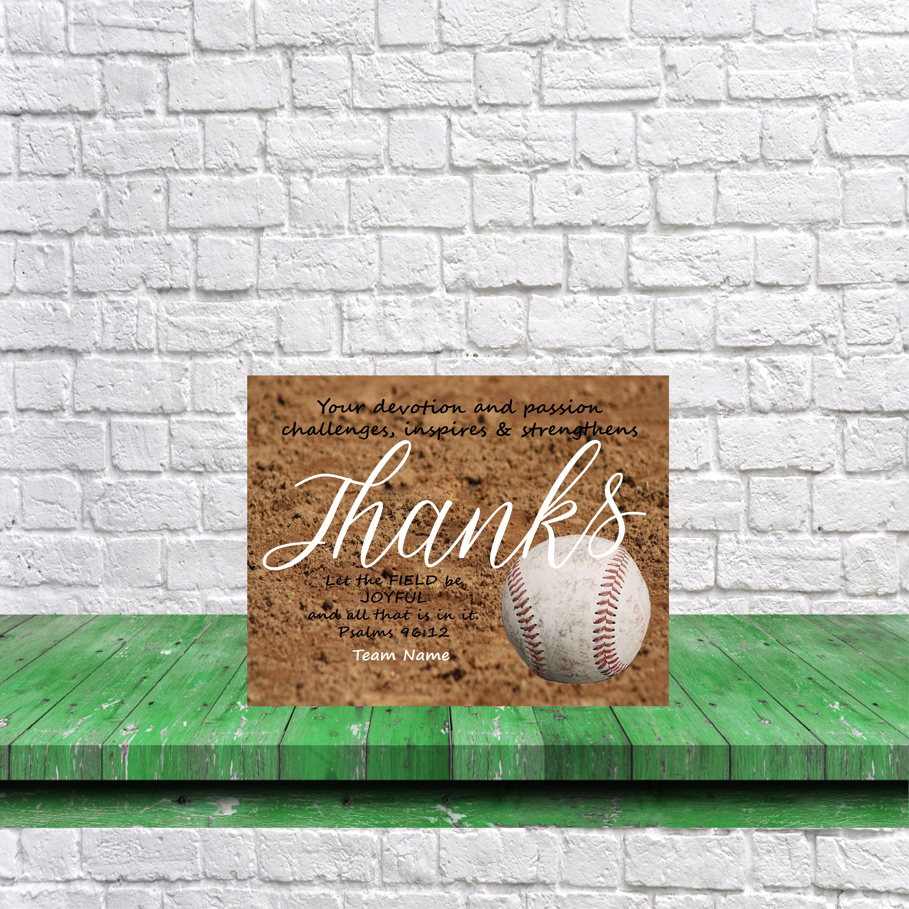 Baseball Thank You Gift Baseball Retirement Coach Gift Coach | Etsy