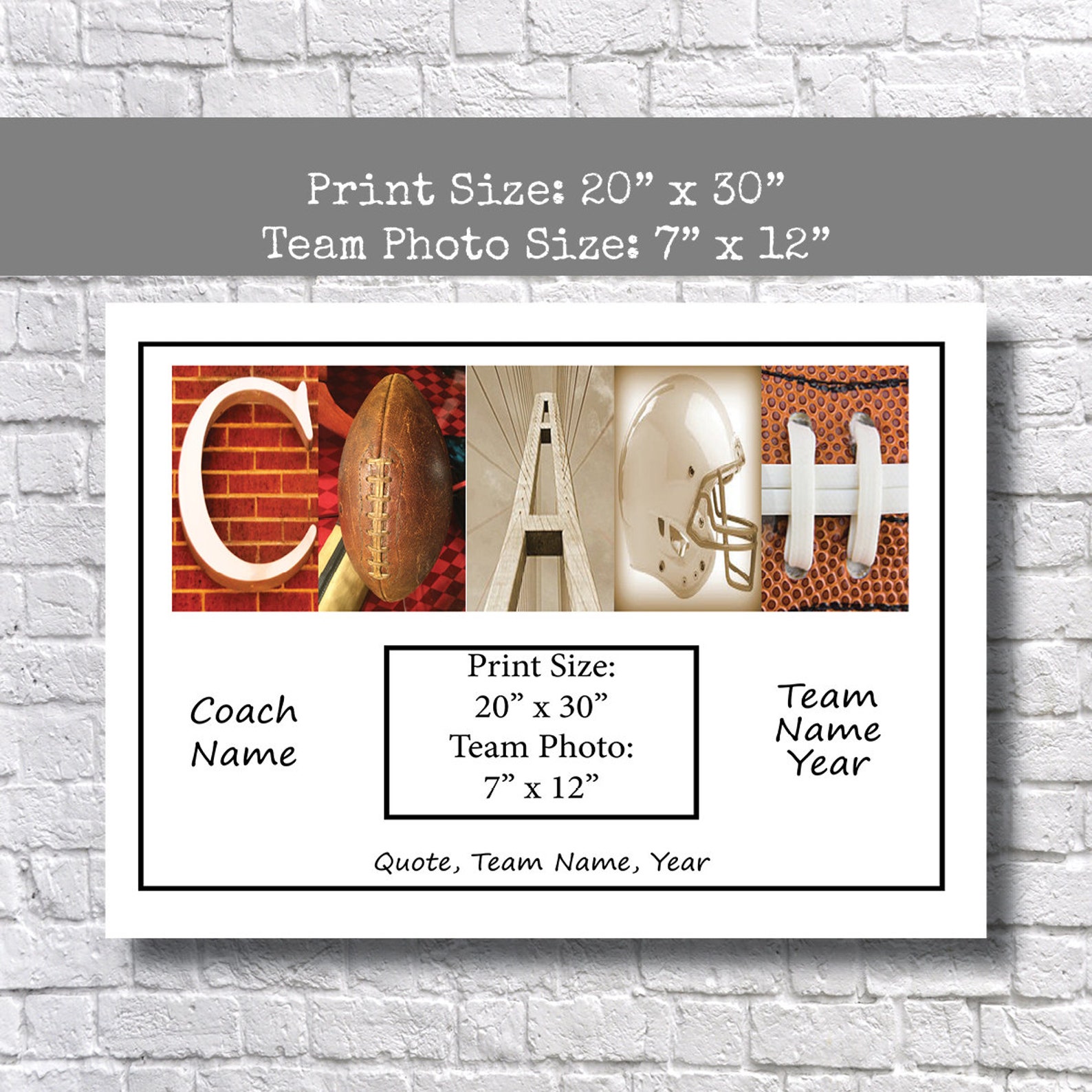 Football Coach, Football Coach Gift, Football, Personalized, Football ...