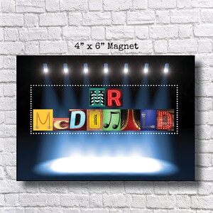 Broadway Musical Art, Musical Theater Gift, Gift for Music Lover ...
