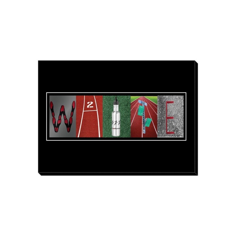 Letter Name Art Track Print Track Player Gift Track and | Etsy