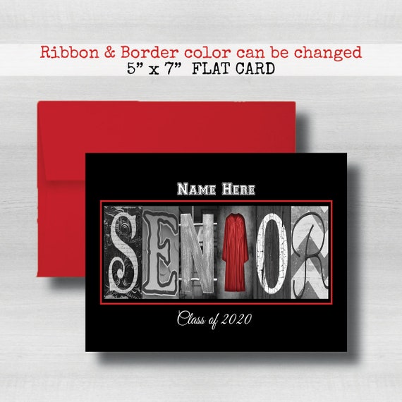 Custom Graduation Card Senior Class of 2021 College High - Etsy