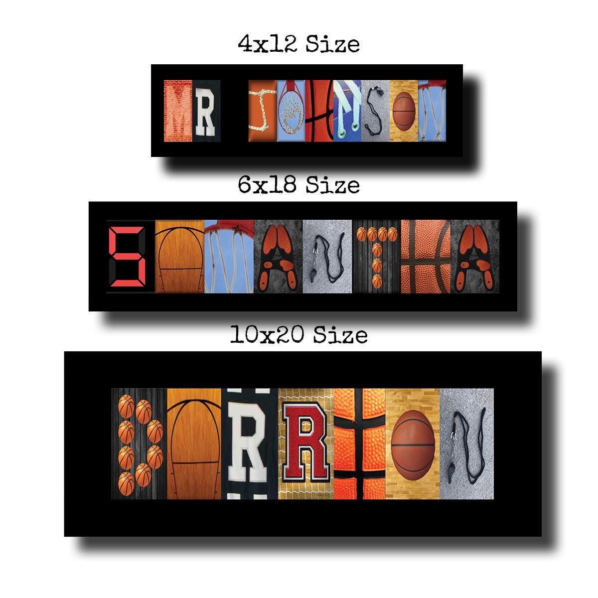Personalized Basketball Letter Art, Basketball Sign, Basketball Player ...