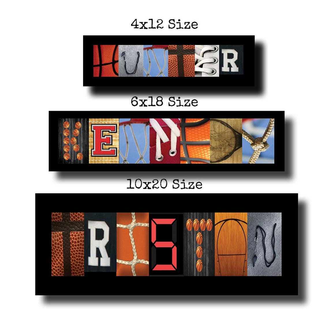 Personalized Basketball Letter Art, Basketball Sign, Basketball Player ...