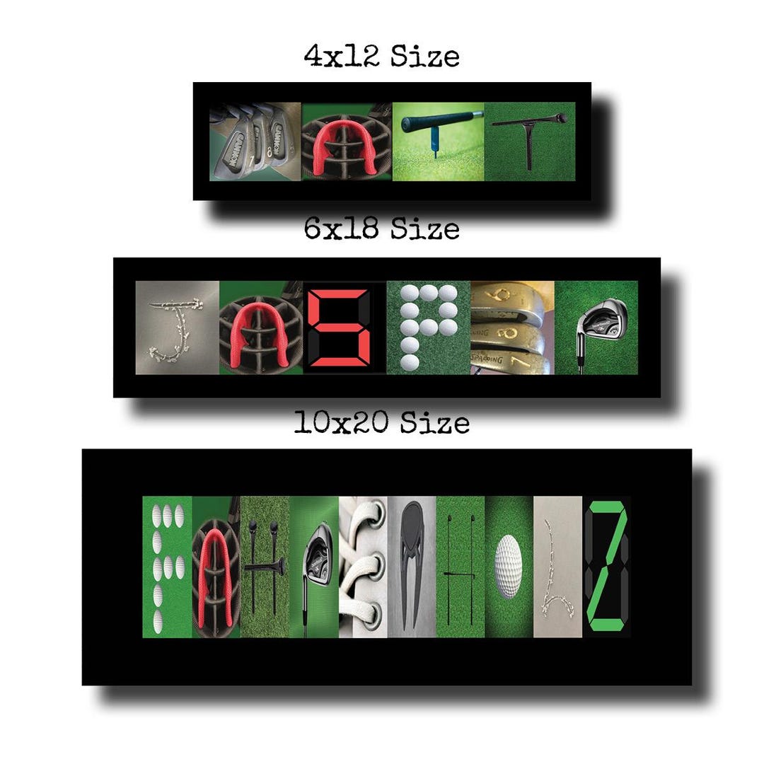 Golf Sign, Golf Print, Golf Team Gifts, Custom Name Art Golf Print ...