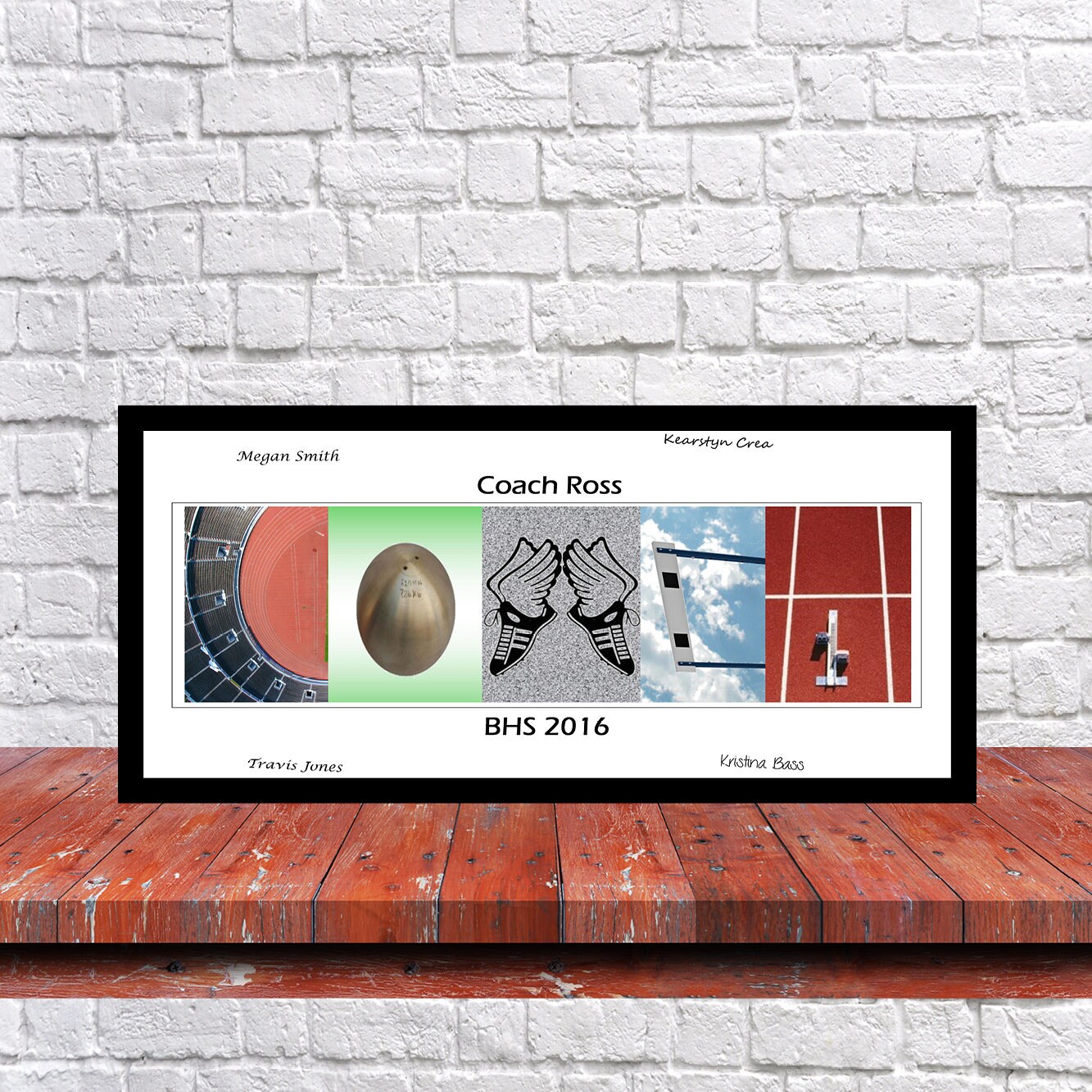 Track Coach Team Signature Print, Track Coach Team Gift, Track Coach ...