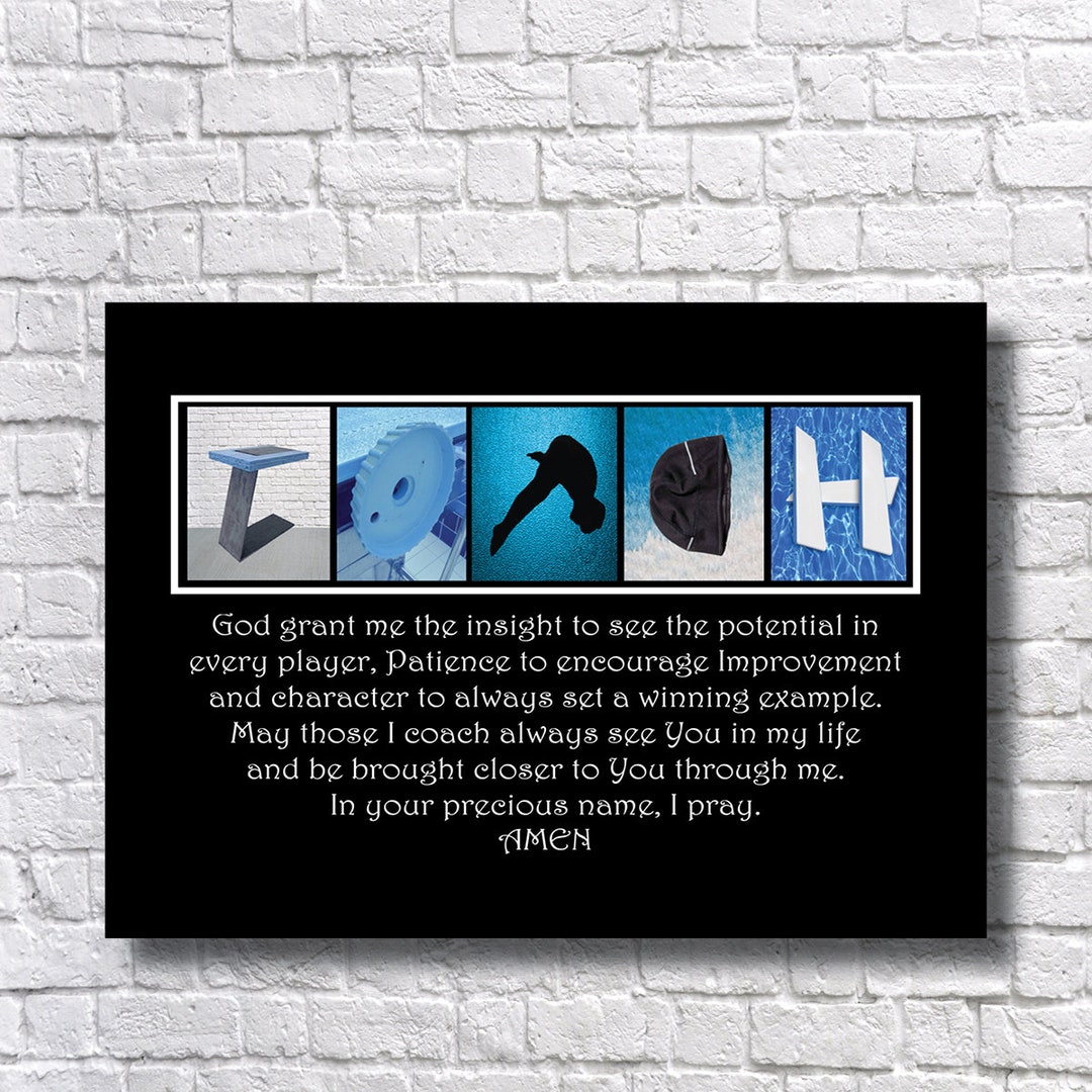 Coaches Prayer, Dive Coach Gift, Coach Appreciation, Coach Thank You ...