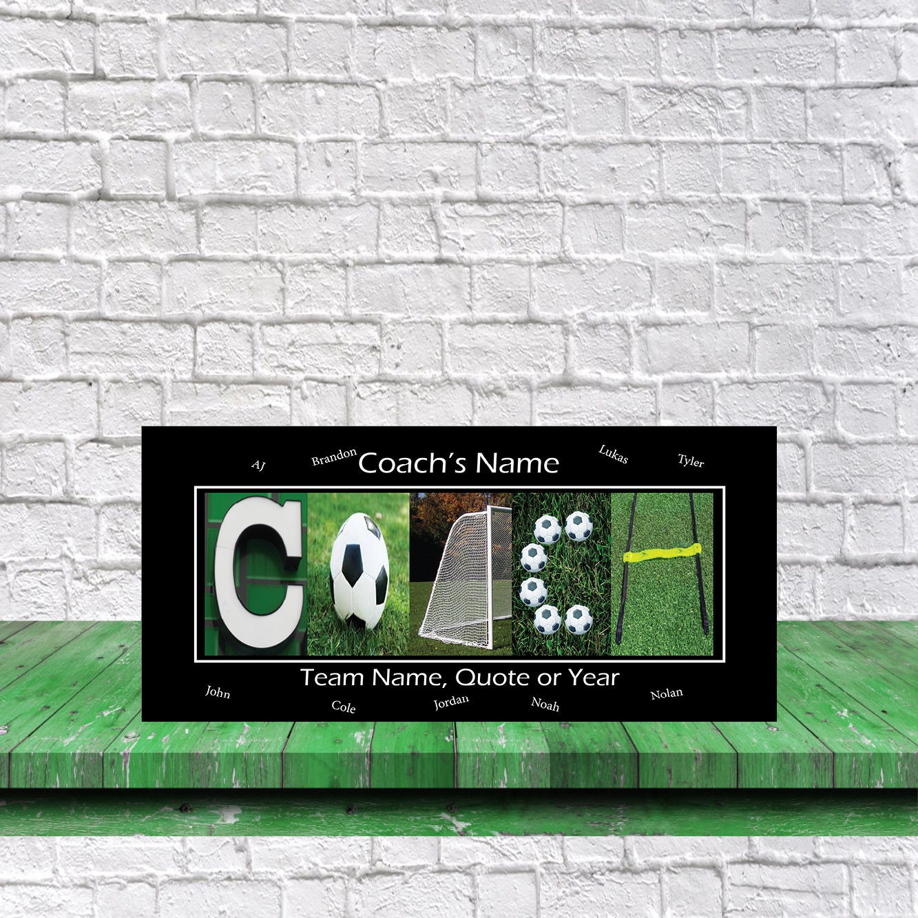 Soccer Coach Gift Coach Soccer Alphabet Art Sign Best Coach | Etsy