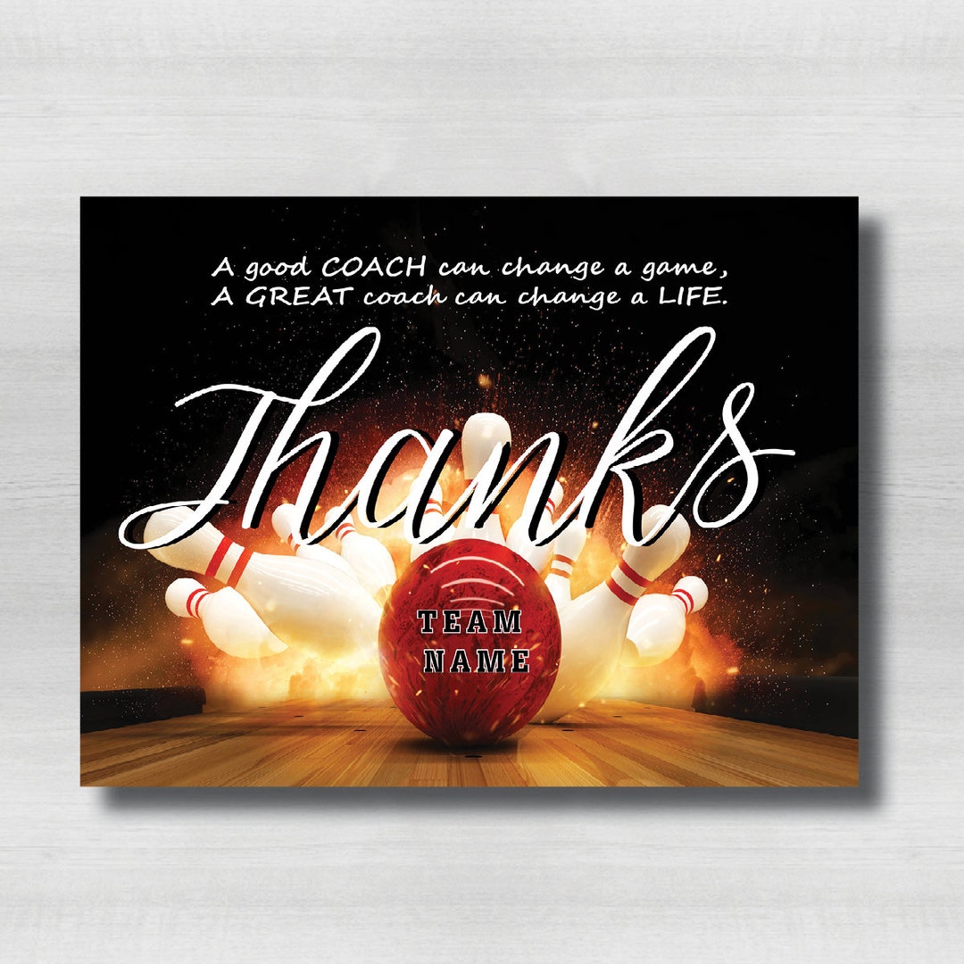Personalized Bowling Coach Gift,bowling Thank You Gift,bowling ...