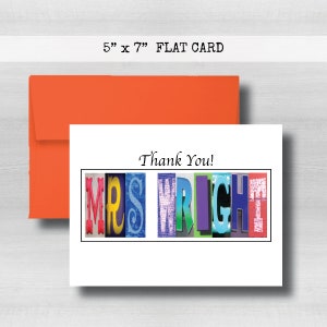 Personalized Teacher Thank You, Teacher Retirement, Teacher ...