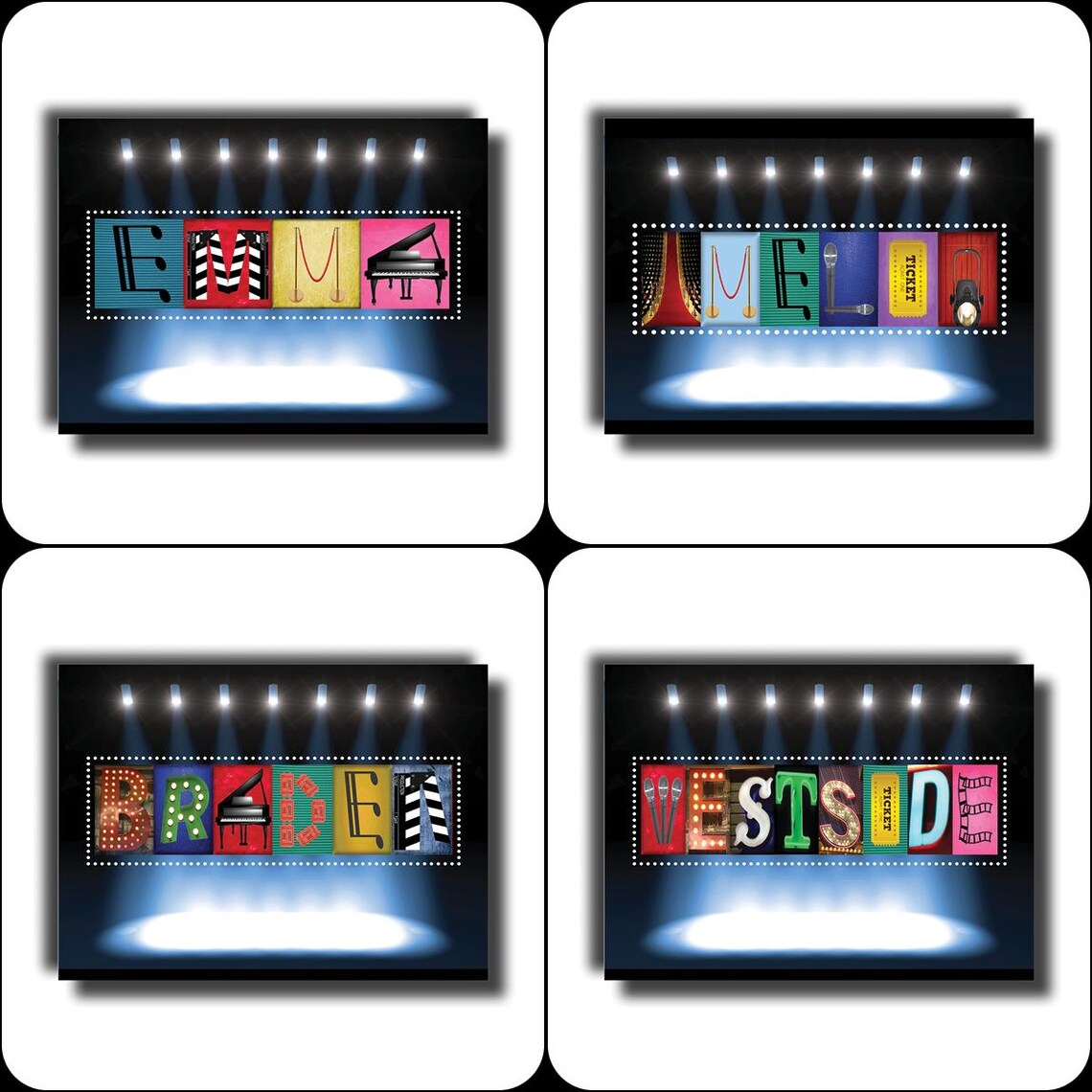 Personalized DIY Theater Name Sign Drama Club High School Stage Crew ...