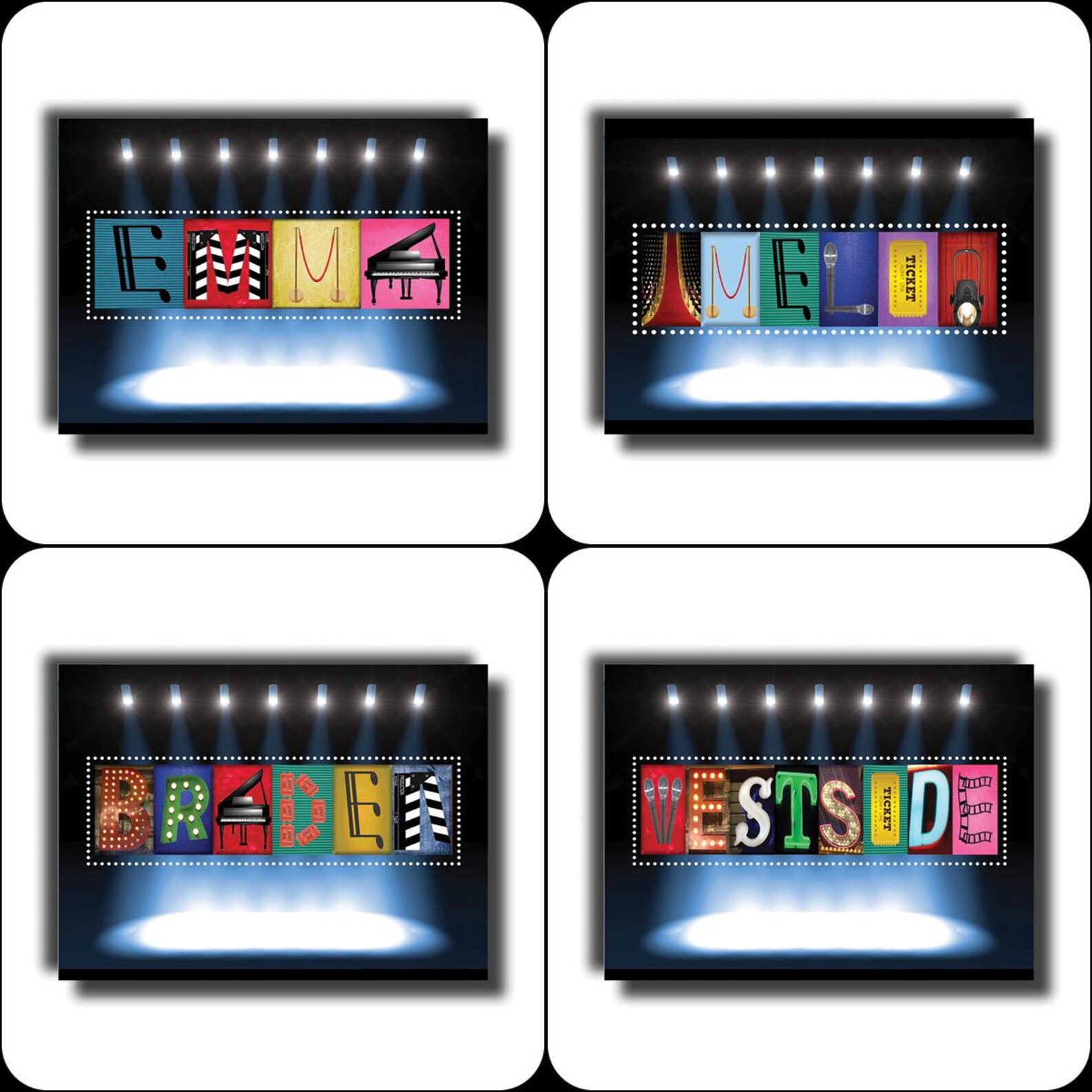 Personalized DIY Theater Name Sign Drama Club High School Stage Crew ...